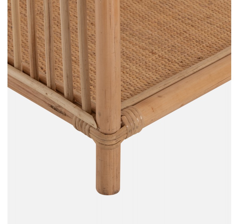ΒΙΒΛΙΟΘΗΚΗ SIMOK HM9552 ΑΠΟ ΦΥΣΙΚΟ RATTAN ΣΕ ΦΥΣΙΚΟ ΧΡΩΜΑ 80x40x182Υεκ.